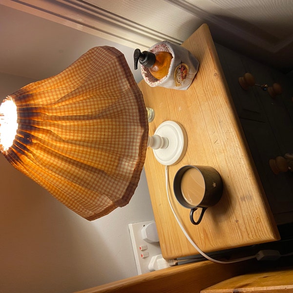 Blue Stripe Ruffle Shade - Etsy