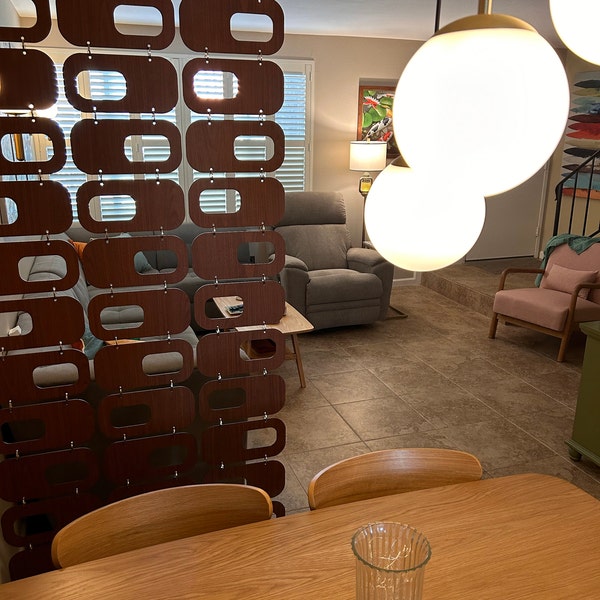 Room Divider Brown Set of 24pcs Hanging - Etsy