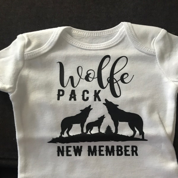 Wolf Pack | Wolfpack New Member | Newborn Clothing | Baby Shower Gift ...