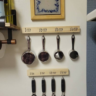 Measuring Cup and Spoon Holder Set, Organizer, Kitchen Storage, Hanger ...