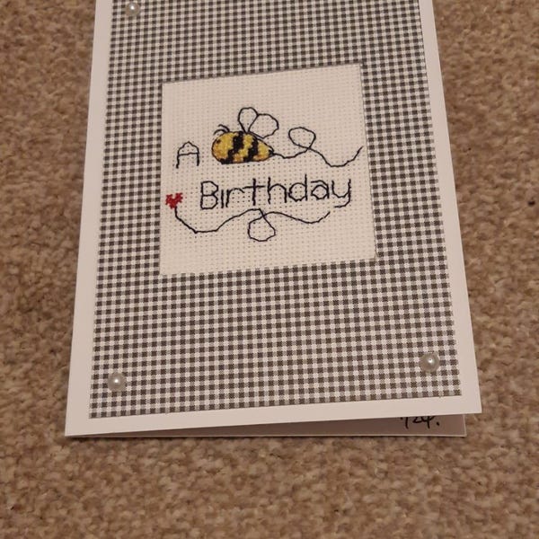 Cute Bee Happy Cross Stitch Pattern Easy Mini Cross Stitch PDF Pattern ...