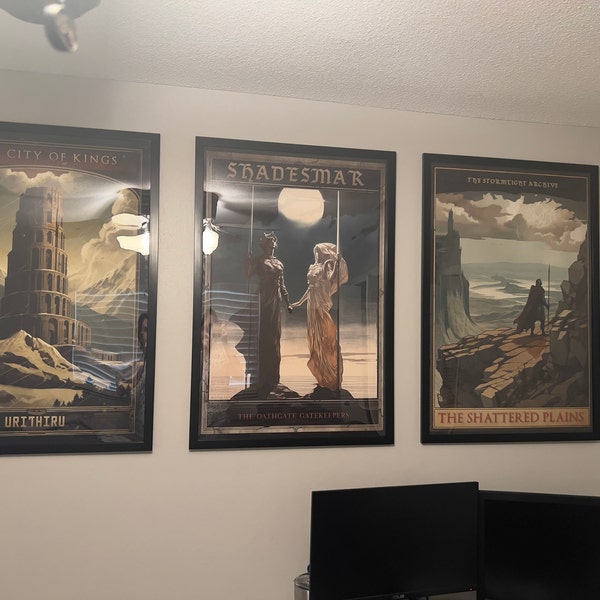 Stormlight Archive Vintage Travel Poster Set: Brandon Sanderson Fantasy ...