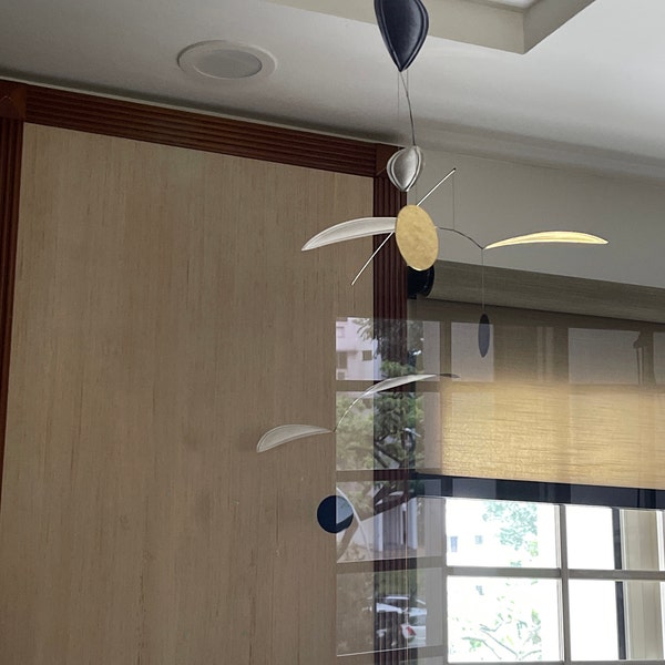 Lightweight Mobile Handmanufactured From Paper and Stainless Steel Wire ...
