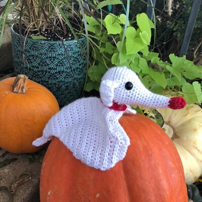 Crochet PATTERN Zero the Ghost Dog Plush Inspired by the Movie - Etsy