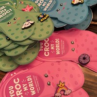 Shoe Charm Valentine, Clog Shoe Valentine, Valentine Printable, Kids ...