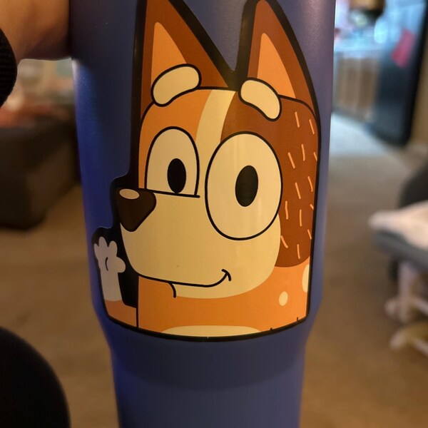 Bluey Heeler Peeker | Vinyl Sticker | Peekers | Durable Waterproof | UV ...