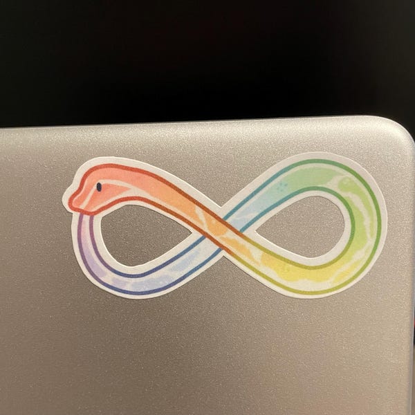 Disability Dino Sticker - Etsy