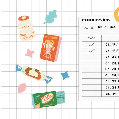 Study Stickers Printable Stickers Digital Stickers Goodnotes Journal ...