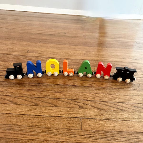 Build Your Own Train With a Rainbow. Personalized Wooden Magnetic ...
