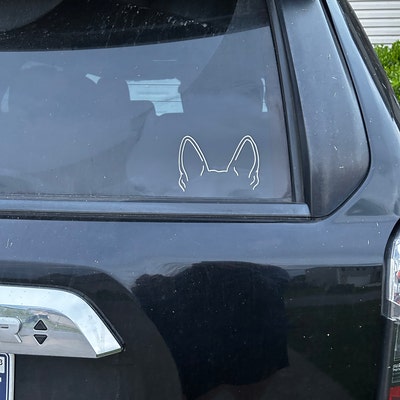 Cat Ear Halo Custom Car Decal Personalized - Etsy