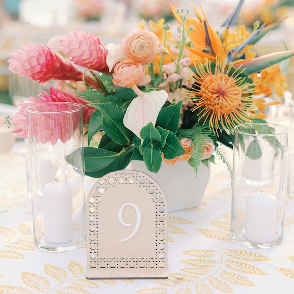 Boho Wedding Table Numbers, Arch Wood Table Numbers, Wood Table Numbers ...