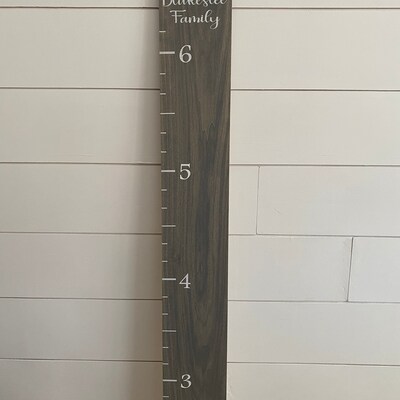 Personalized and Painted/stain Kids Wooden Growth Chart Ruler - Etsy
