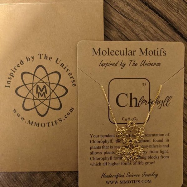 Chlorophyll Molecule Tree of Life Necklace,botanist Gift,science Gift ...