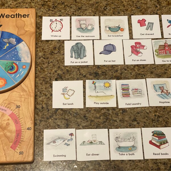 Daily Rhythm Cards & Weather Wheel Bundle - Etsy