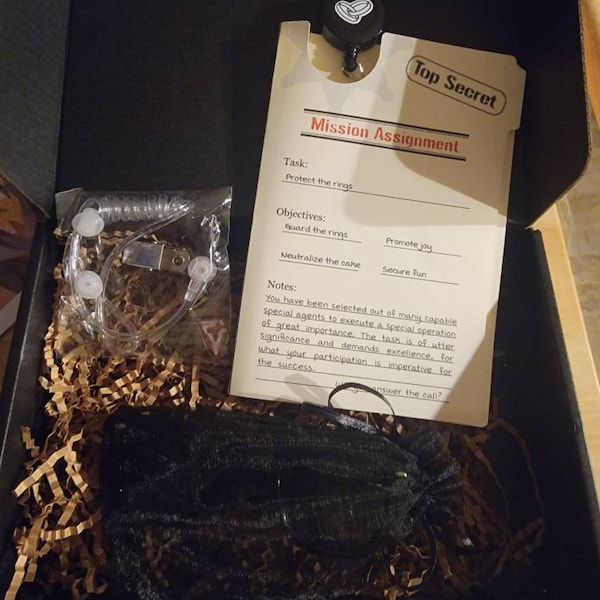 Ring Security Box, Ring Security Gift, Ring Bearer Proposal, Ring ...