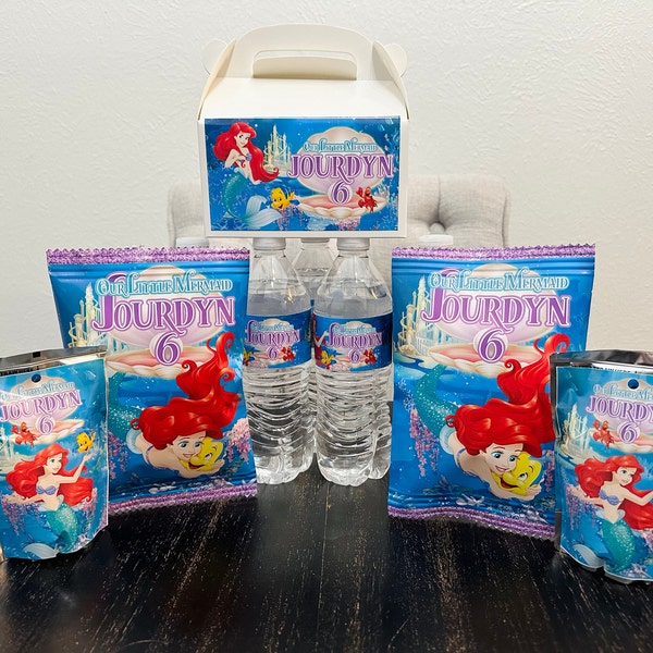 Little Mermaid Ariel Party Package, Little Mermaid Ariel Birthday ...
