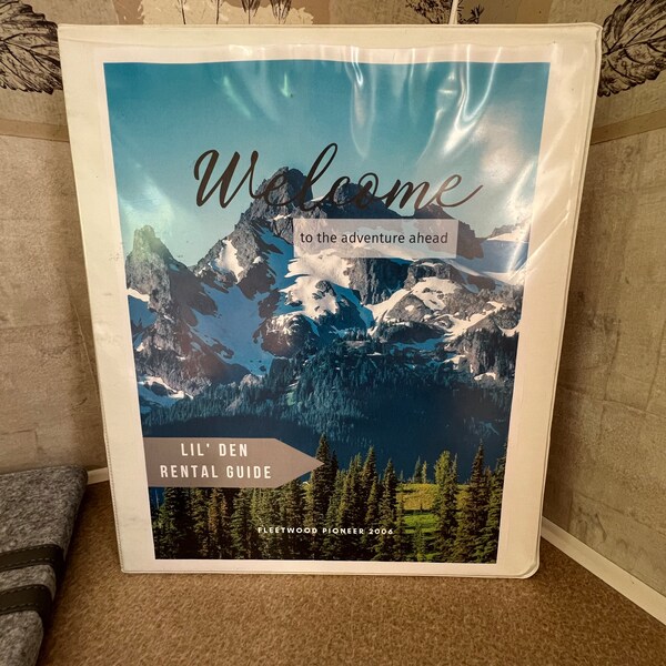 RV Rental Welcome Guidebook Template, Motorhome Binder, Camper Renters ...