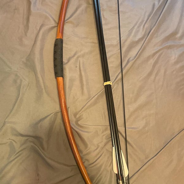 Adult Longbow: 30-35 Lb Draw Weight, Beginner Archery - Etsy