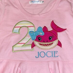 Shark Applique, Shark Number 2 Birthday Number 2 Machine Embroidery ...