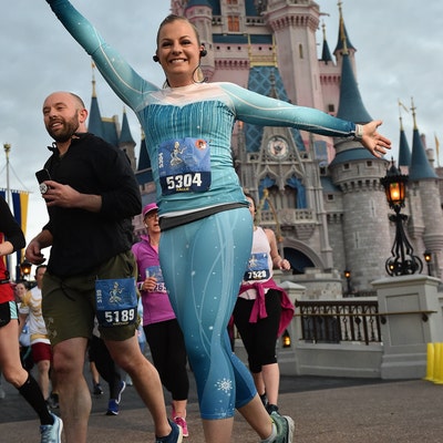 Elsa Inspired Running Costume Leggings for Princess Run Elsa - Etsy