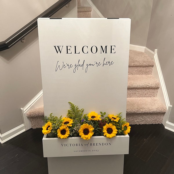 DIY Tutorial- Flower Box Welcome Sign - Picture and Text Instructions ...