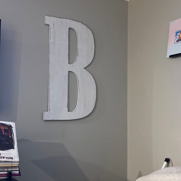 Wooden Letters Decor Extra Large Letter Big Letters 36" Rustic Decor ...