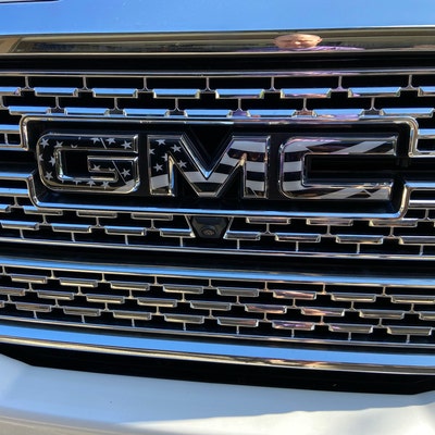 PRECUT GMC Sierra Gel Coated domed Patriotic Flag Emblem - Etsy