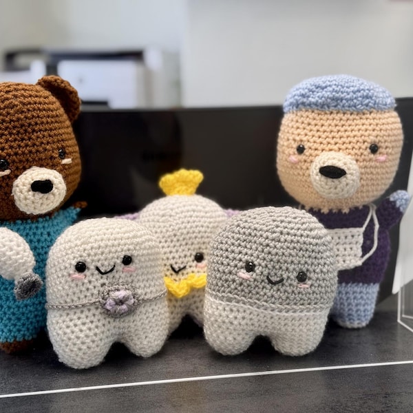 30 Dentist Dental Crochet Pattern Bundle! EBOOK PDF Knotmonsters ...