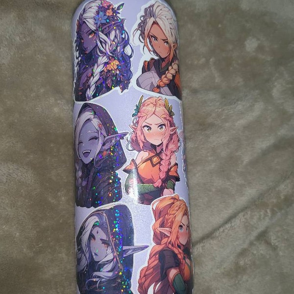 Mysterious Dark Elves Vinyl Sticker Pack | Water Resistant, Tear ...