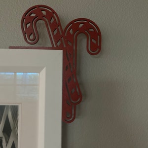 Door Corner Decor / Christmas Door Corner / Candy Cane Decor / | Etsy