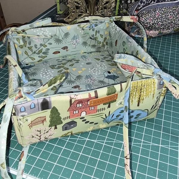 Fabric Tied Basket, Easy Store, Collapsible. PDF Digital Version Sewing ...