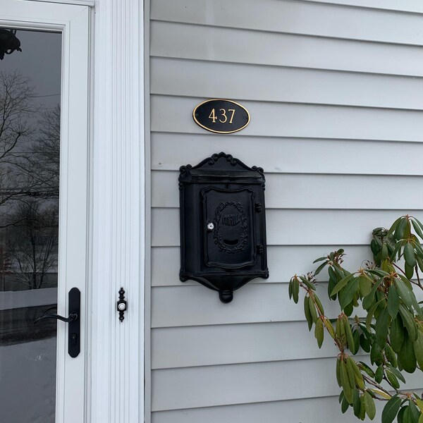 10 Inch Modern House Numbers & Letters, Floating or Flush, Durable ...