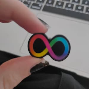 Neuroqueer Infinity Symbol Vinyl Sticker Neurodiversity - Etsy