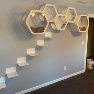 Wood Cat House Wall Cat Furniture Cat Play House Tower for - Etsy