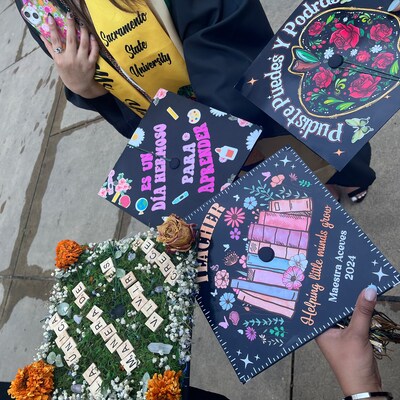 Pinkie Pearl and Educated Pretty Girls Grad Cap Topper, AKA Graduation ...