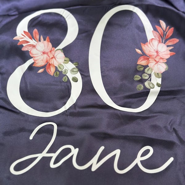 Personalised Satin Pyjamas 30th Birthday ,18th 21st Birthday Pajamas ...