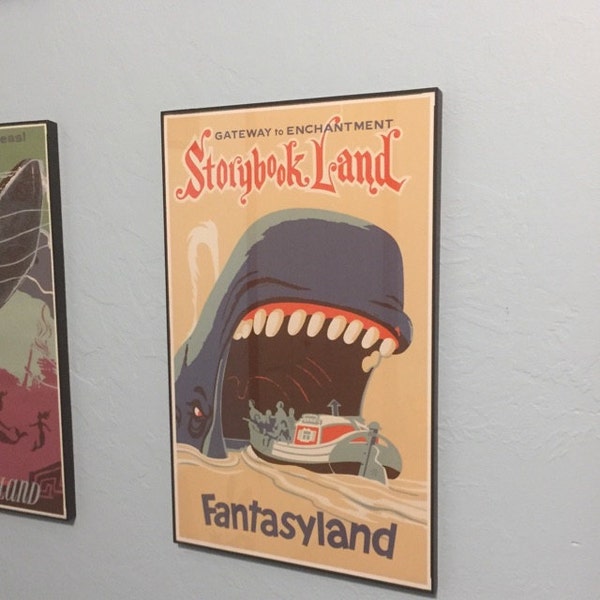 Vintage Disneyland Storybook Land Attraction Poster, Disney ...