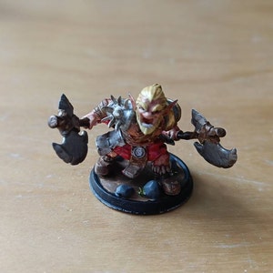 Half Orc Merchant W/ Goat Miniature 3D Resin Printed | Etsy