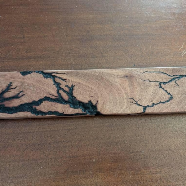 Fractal Burn Mahogany Magnetic Knife Holder - Wood Kitchen Decor - 18X4 ...