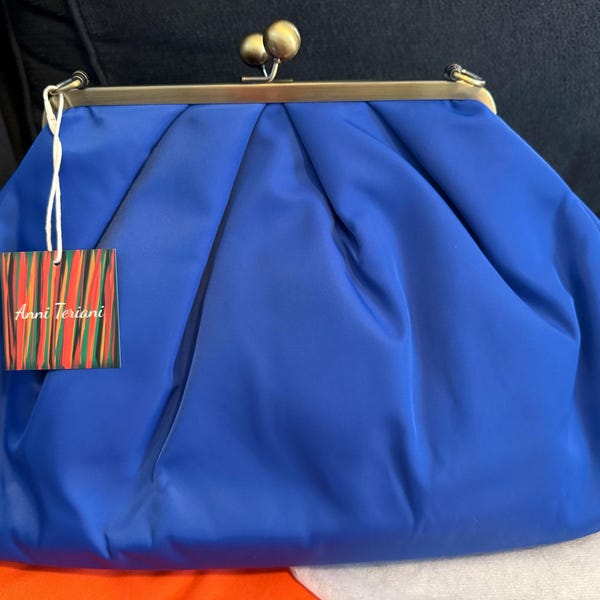 Frame Cotton Large Wooden Frame Clutch WB, Handmade Stylish Bag With ...