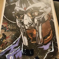 MF Doom Stencil Art Print - Etsy UK