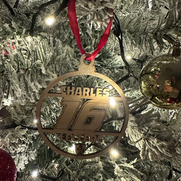 F1 Driver Christmas Bauble, Oak Style F1 2023, Formula One Gift, Racing ...