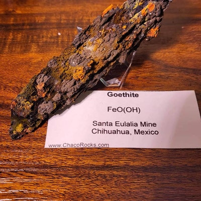 Yellow Wulfenite on Goethite Mapimi, Mexico Cabinet Specimen - Etsy