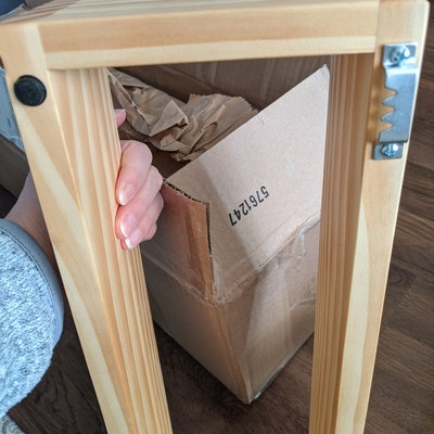 Floating Wood Box Shelf Bathroom Shelf Organizer Wall Decor Storage ...