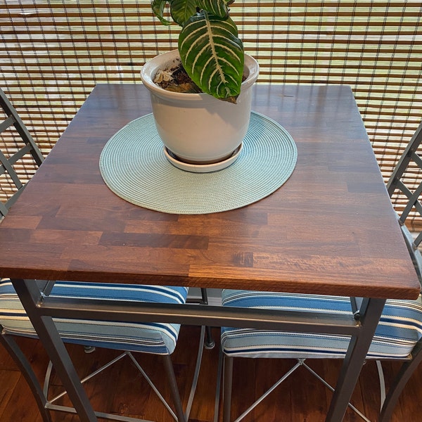 Cafe Table Butcher Block, Walnut Butcher Block Table, Table Top, Cafe ...
