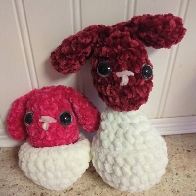Bunny & Egg Fidget Pop Crochet PATTERN - Etsy