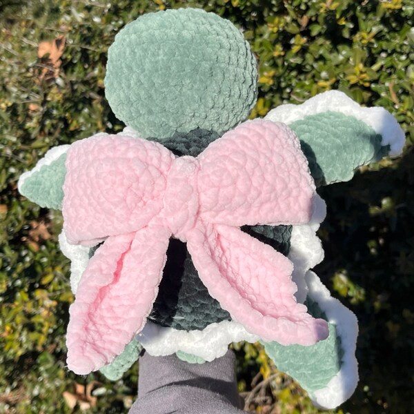 Bow and Heart Turtle Crochet Pattern Valentines Day 2-in-1 Pattern PDF ...