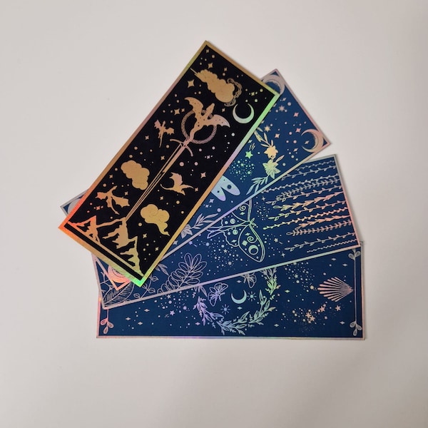Bookmarks Set of 3,holographic Bookmarks, Holographic Bookmarks 450g ...