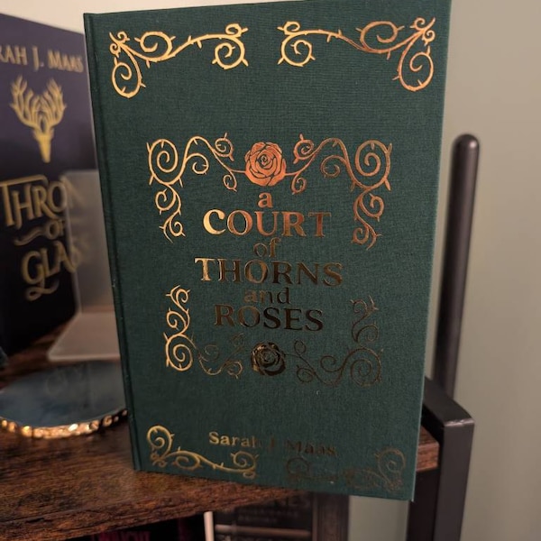 A Court of Thorns and Roses Hardback Cover for Paperback Books - Hand ...