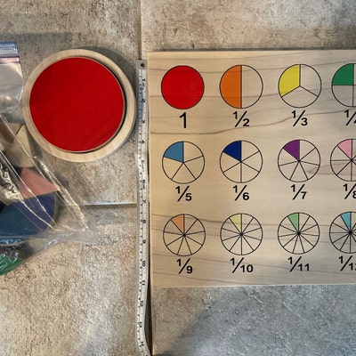 Fraction Kit, Fraction, Math Kit, Homeschool Math, Math Materials ...